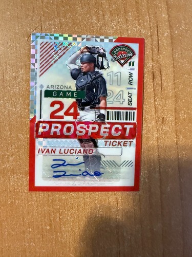 2024 Panini Prospect Edition - Ivan Luciano - #103 Red Power Ticket ...