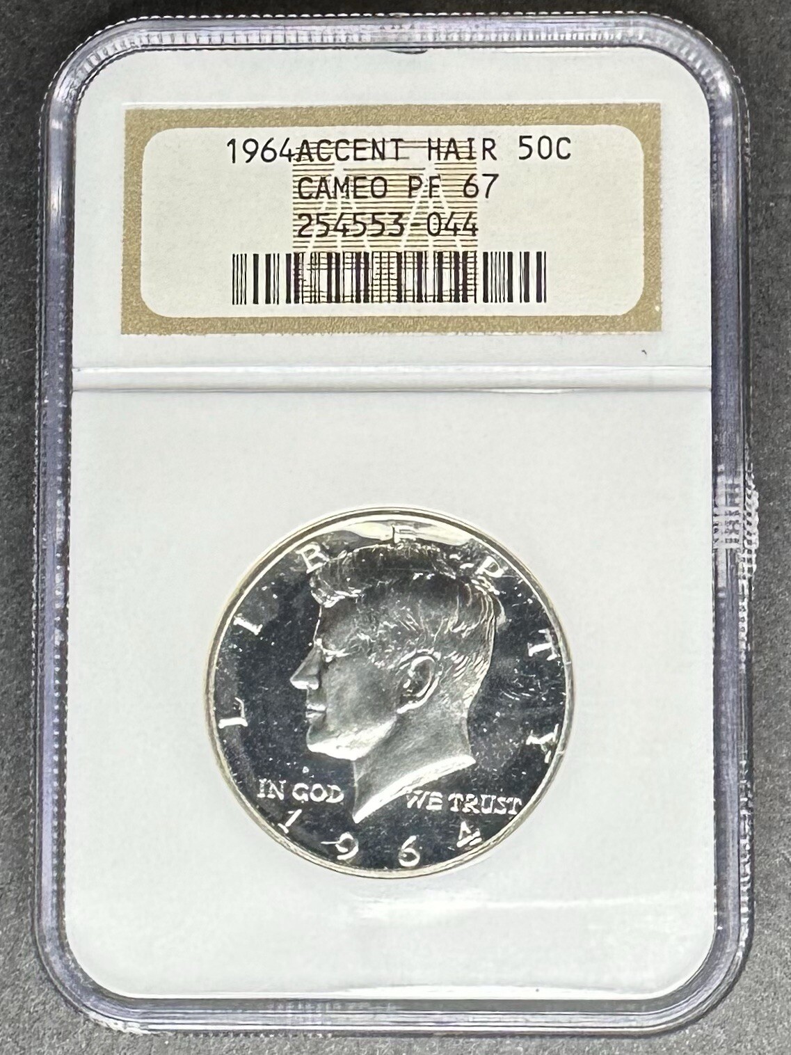 1964 Proof Accented Hair Kennedy Half Dollar NGC PF-67 Cameo, $5 Off 3 ...