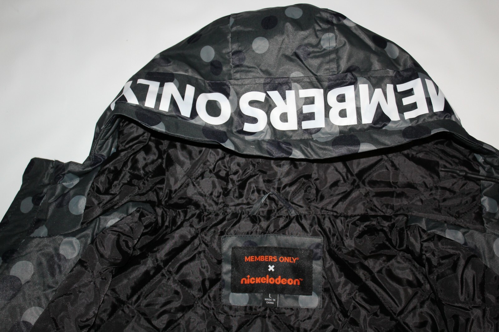 RARE Nickelodeon Members Only Hooded Unisex Jacket ~ … - Gem