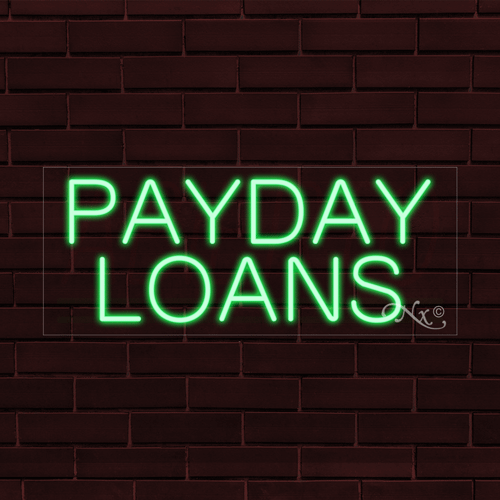 BRAND NEW "PAYDAY LOANS" 30x12X1 INCH LED FLEX WINDOW/WALL INDOOR SIGN ...