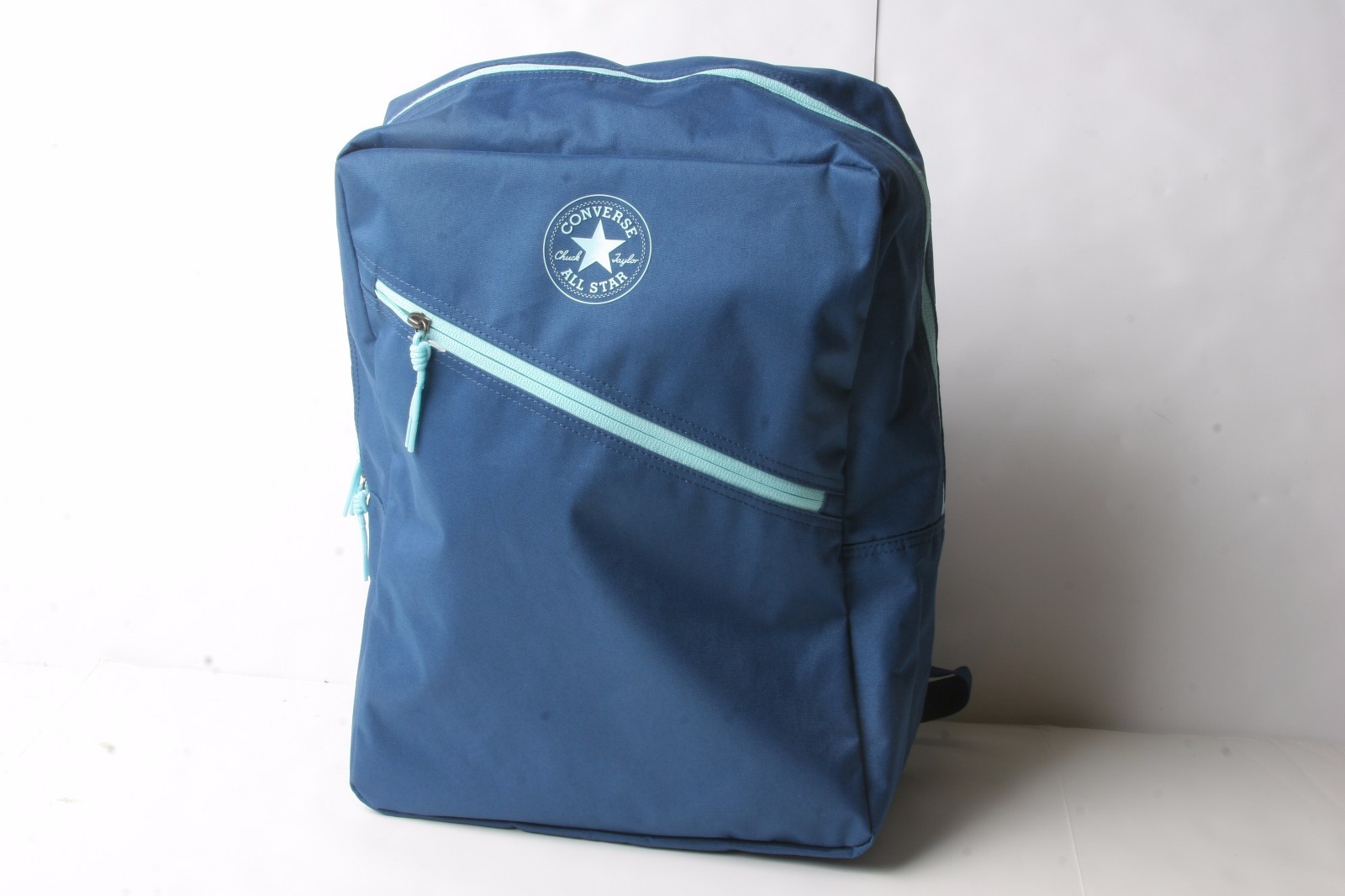 Converse Diagonal Zip Backpack (Blue) | eBay