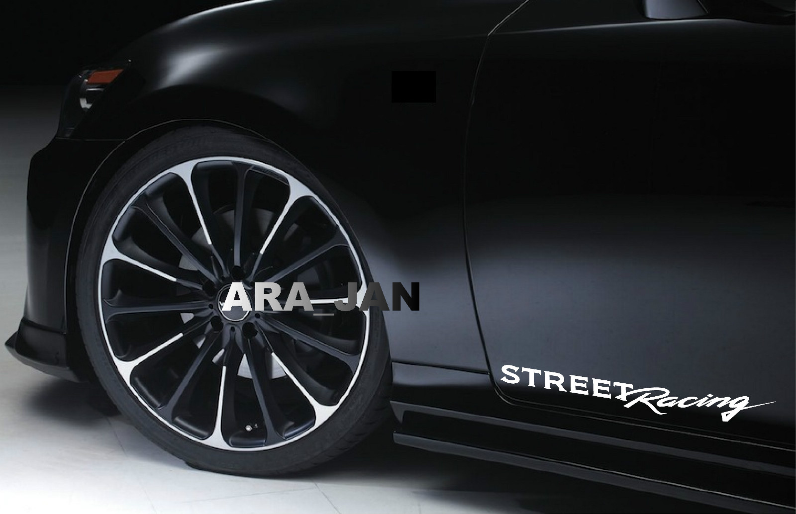 STREET Racing Vinyl Decal sport sticker emblem car logo door WHITE | eBay