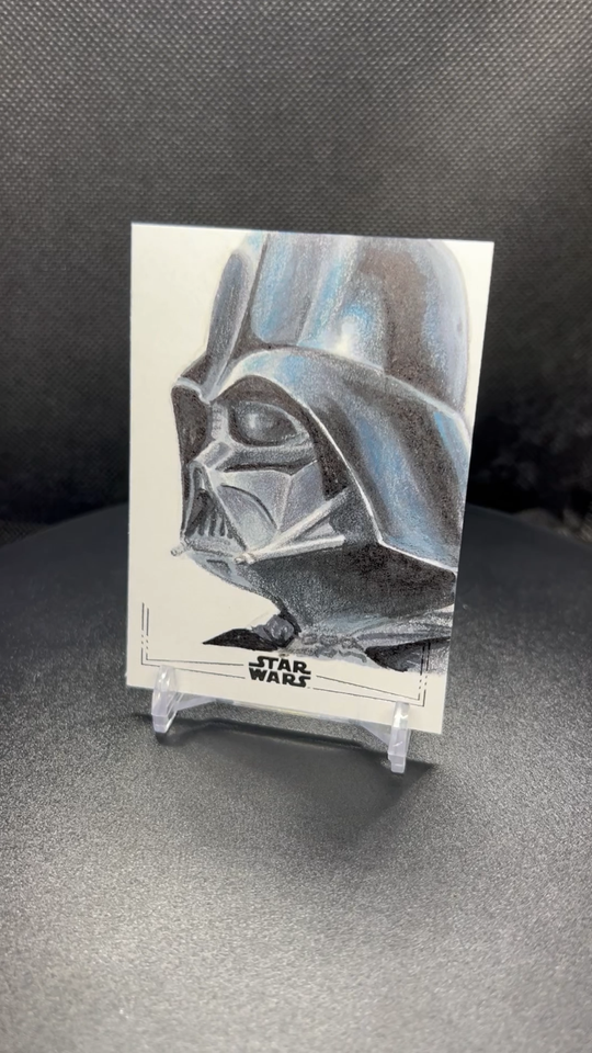 2025 Topps Chrome Star Wars Frank Sansone Darth Vader Silver Foil ...