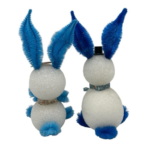 Vintage Handmade Mr & Mrs Easter Bunny Styrofoam~Pipe Cleaner~Cute ...