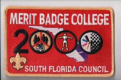 2000 South Florida Council Merit Badge College patch | eBay