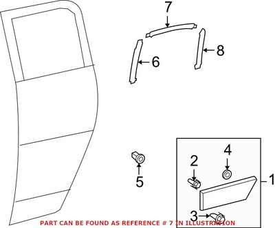 Genuine OEM Center Driver Left Black Out Tape For Toyota 7593235010 | eBay