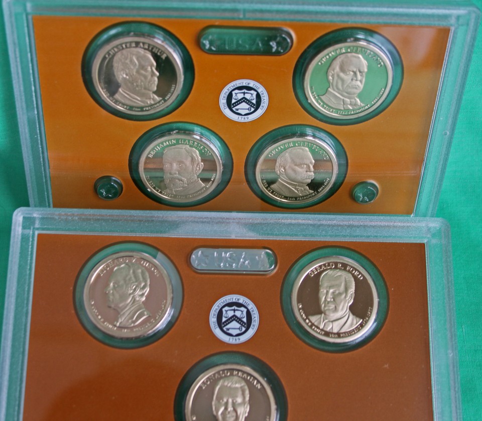 2007 S thru 2016 S Presidential Dollar Proof $1 COIN SETS 39 Coins No ...