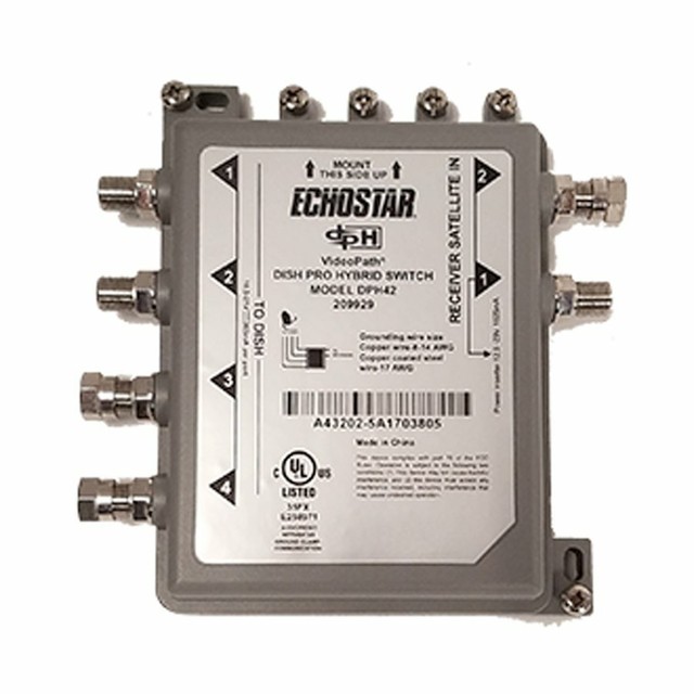 Dish Network Dph42 Pro Hybrid 42 Switch Power Inserter 209925 Hopper 3 ...