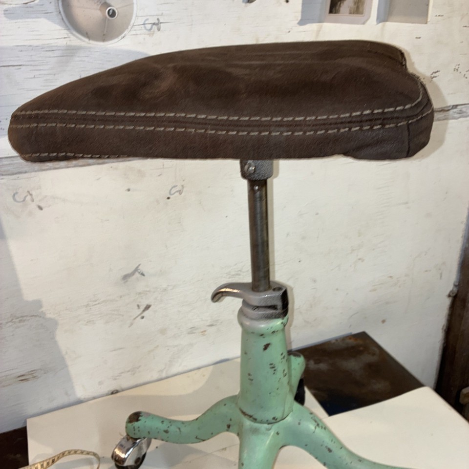 Rare Vintage Optical Adjustable Stool Cast Iron Base Solid 20 Years In ...