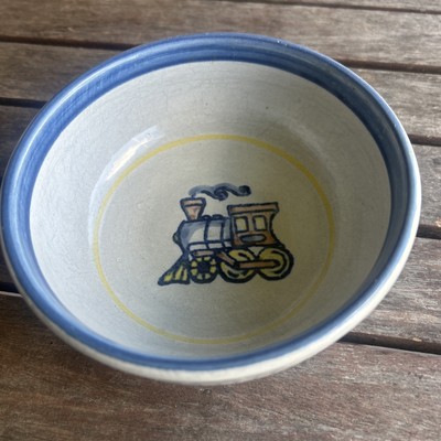Louisville Stoneware Pottery Train Engine Child’s Bowl Made In USA ...