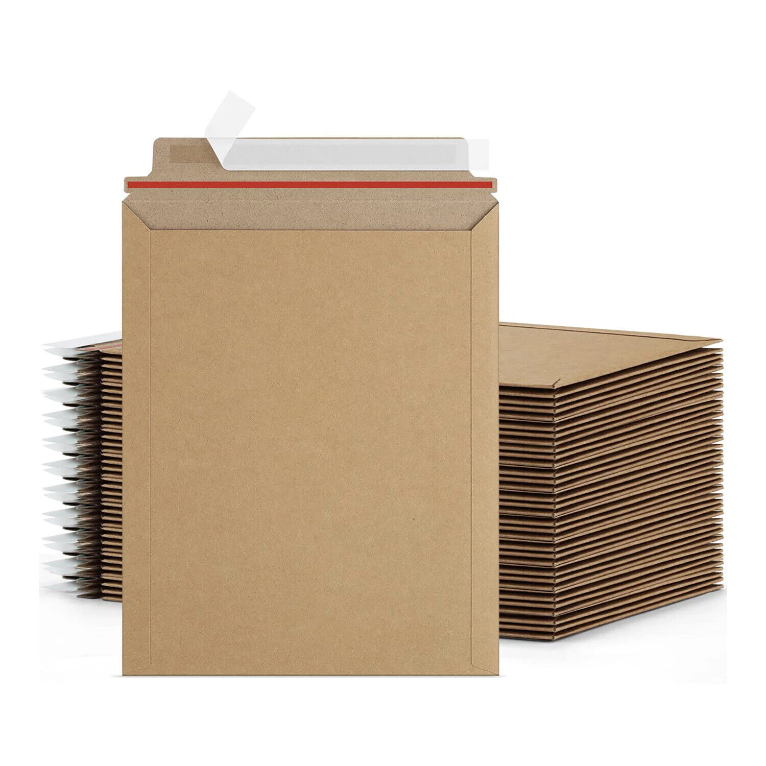 100-400 Kraft Rigid Photo Document Mailer Flat Cardboard Stayflat ...