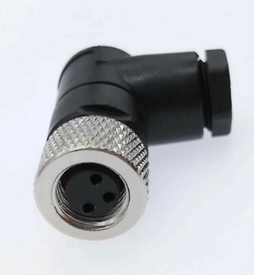M8 Female 3 Pin Elbow Proximity Sensor Connector plug hex screw ...