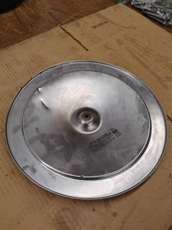1966-1972 Nova Chevelle Camaro Corvette Open Element Air Cleaner Lid ...