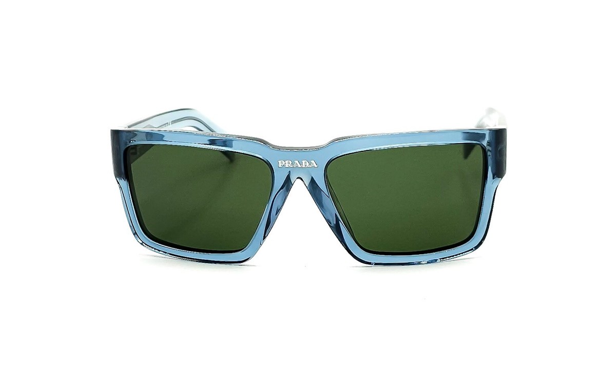 Prada SPR 10Y sunglasses 01X-110 Sky Blue /Green lenses 55 Prada SPR 10Y sunglasses 01X-110 Sky Blue /Green lenses 55