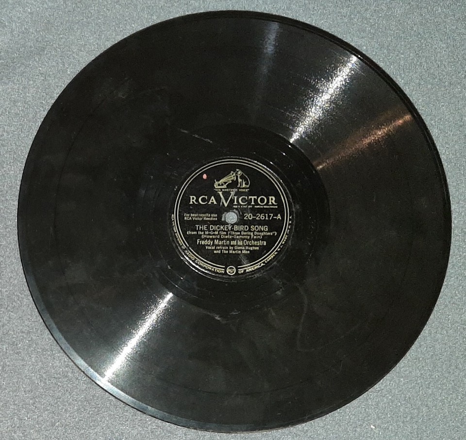 Freddy Martin: The Dickey-Bird Song / If Winter Comes (78 RPM Record ...