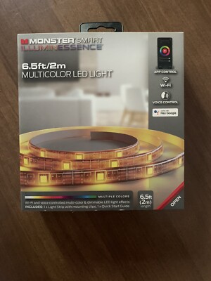 Sealed Monster Smart LED Light Strip Illuminessence 6.5 ft Multi-Color ...