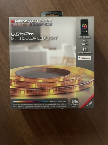 Sealed Monster Smart LED Light Strip Illuminessence 6.5 ft Multi-Color ...