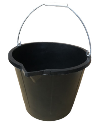 3 GALLON 14L RUBBER BUCKET FOR FARM ANIMALS ANIMAL FEED / BUILDERS DIY ...