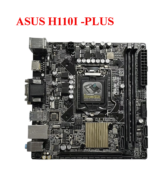 LGA1151 Motherboard ASUS H110I-PLUS Intel H110 Mini-ITX DDR4 RAM HDMI ...