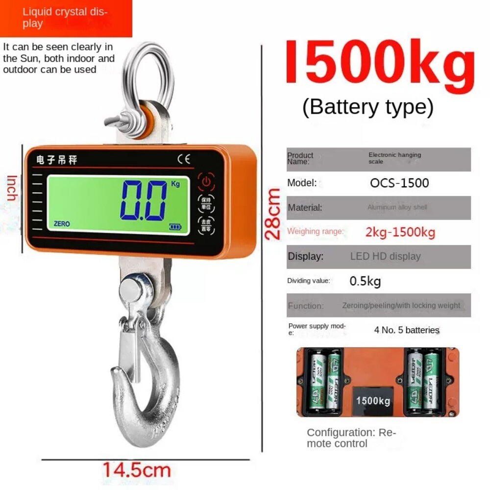 Heavy Duty Electronic Luggage Scale Digital LED/LCD Scales Accurate ...