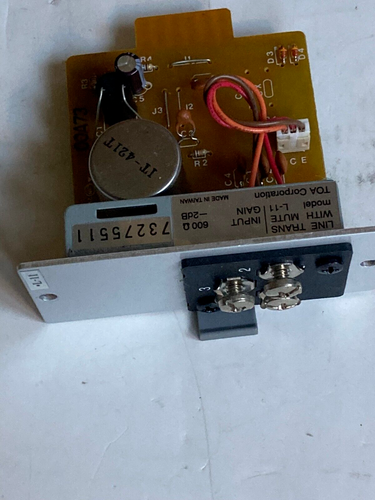 TOA L-11 Input Module Screw Terminal | eBay