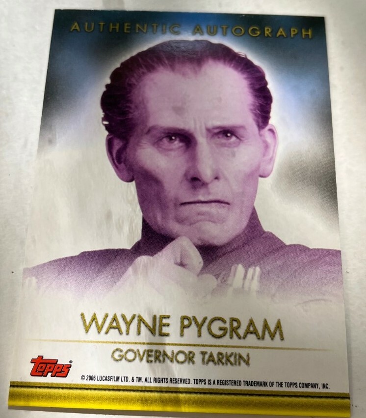 Wayne Pygram (GOV. TARKIN) Autograph! - Star Wars Evolution Update Card ...