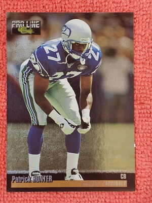 1995 Pro Line Silver 🏈 Football Card #289 Patrick Hunter CB Arizona ...