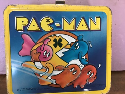 Vintage Pac-Man Metal Lunch Box 1980 | eBay