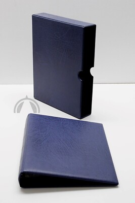 VARIO F Blue 3 Ring Binder & Slipcase for Stamp Currency and Other ...