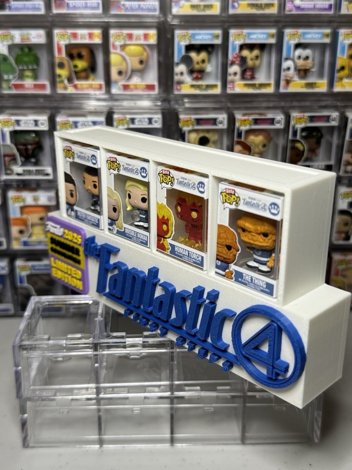 Funko Bitty Pop! Custom Case - Fantastic Four With Mini SDCC Label ...