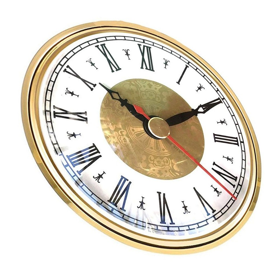 80mm Diameter Clock Insert with Roman Numerals for DIY Crafts Easy ...