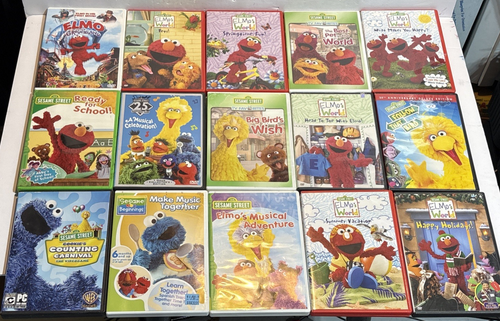 Elmo's World Sesame Street Lot of 15 DVD Happy Springtime in Grouchland ...