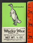 Vintage 1970's Anatosaurus Dinosaur Glenn Confections Wacky Wax Gum ...