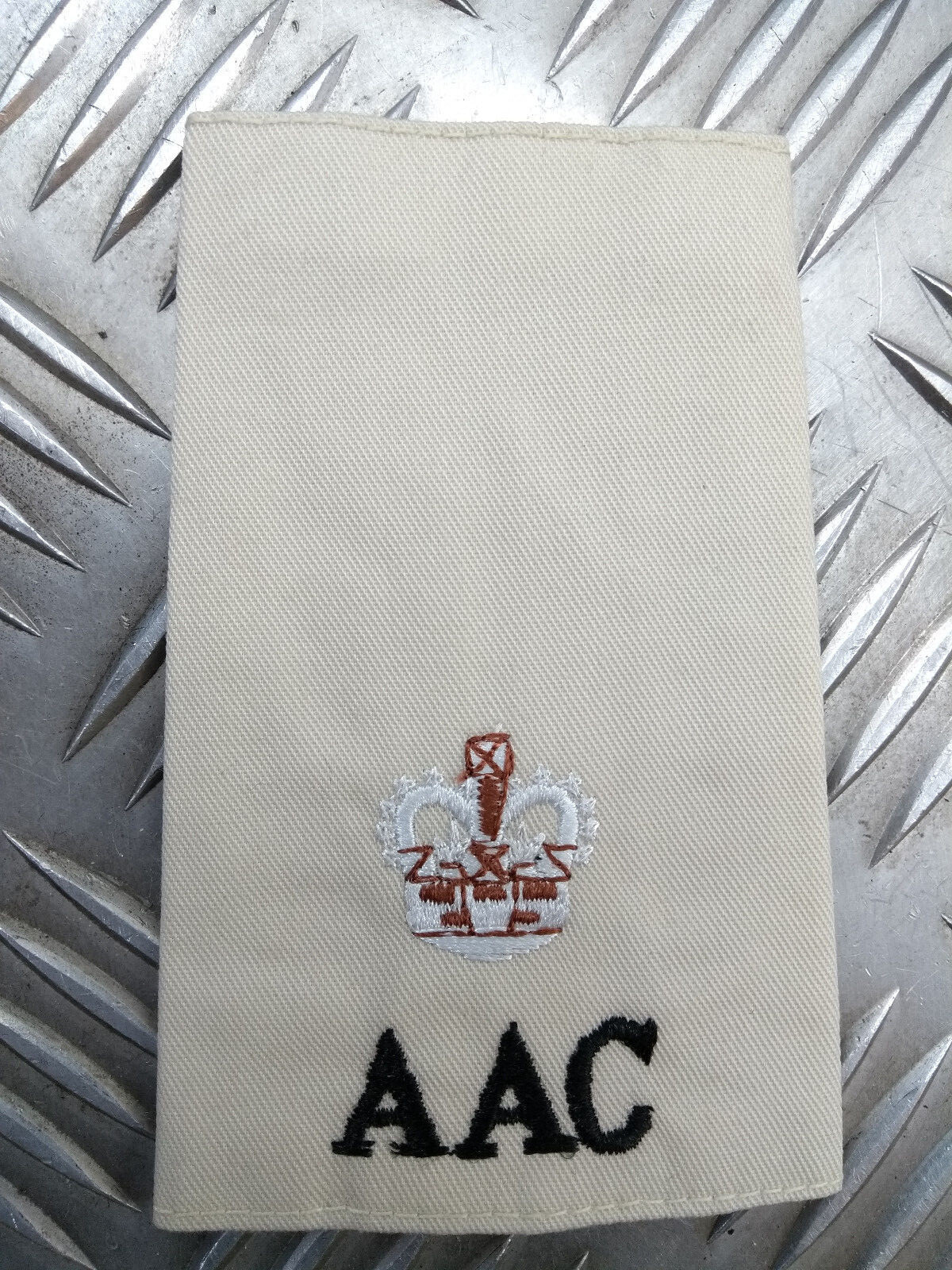 Army Air Corps AAC Light Khaki / Cream Rank Slides Various Ranks - NEW ...