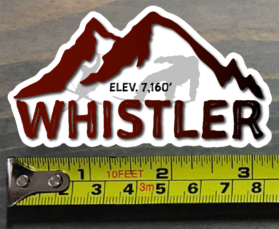 Whistler Sticker Decal 3.25" Canada Mountain Ski Snowboard Resort PO ...