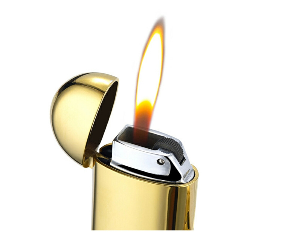 Heart Shaped Metal Lighter USB Electric Flame Windproof Butane Gas ...