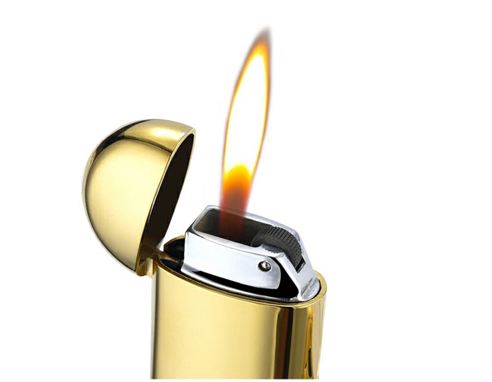Heart Shaped Metal Lighter USB Electric Flame Windproof Butane Gas ...