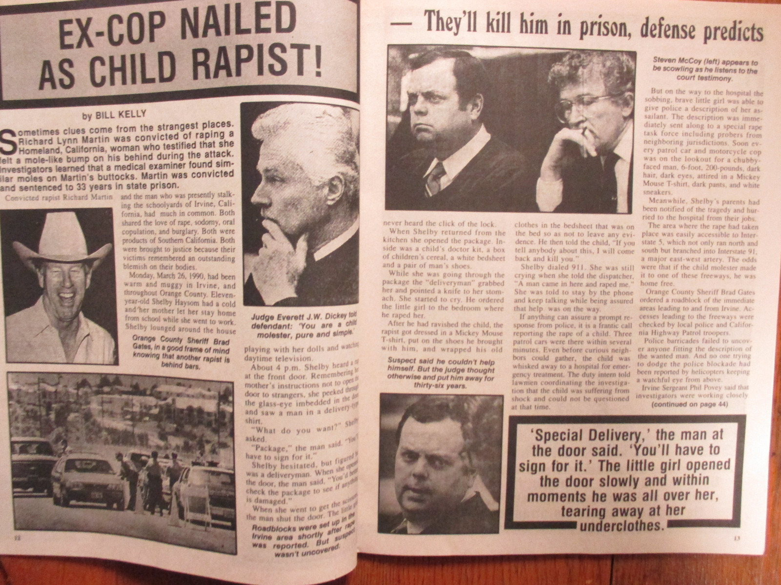 Feb-1992 Detective Dragnet Magazine(BLANCHE TAYLOR MOORE/DOIL LANE ...