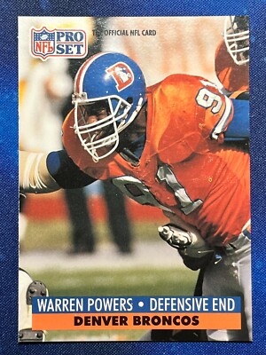 1991 Pro Set Football #494 Warren Powers Denver Broncos | eBay