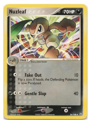 Nuzleaf #36/108 Power Keepers Pokemon tcg | eBay