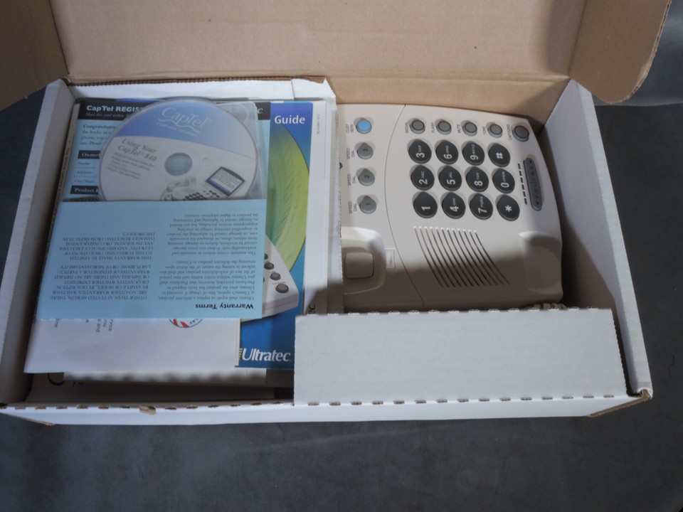 CapTel 840 Captioned Amplified Phone (No Internet Required) For Hearing ...