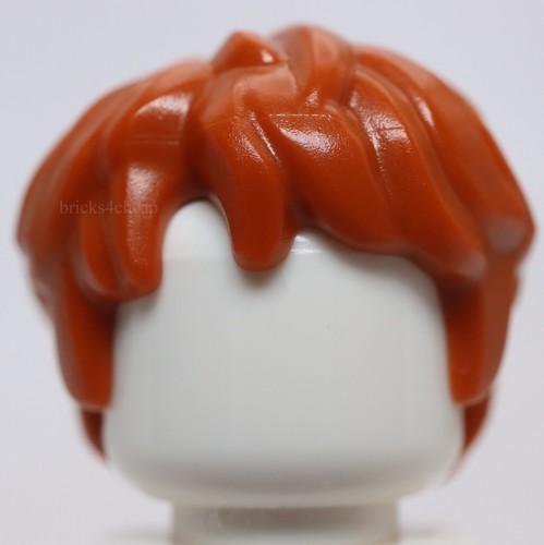 Lego Dark Orange Minifig Hair Thick and Messy | eBay