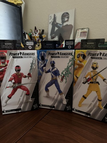 Power Rangers Lightning Collection Turbo Red Lightspeed Rescue Blue RPM ...