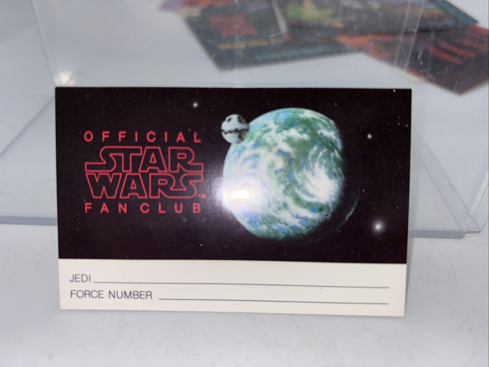 80s Official Star Wars Fan Club Member Membership Card Blank Name ...