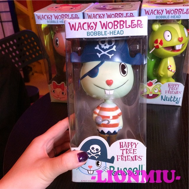 2007 Happy Tree Friends Giggles Flippy Nutty Russell Wacky Wobbler ...