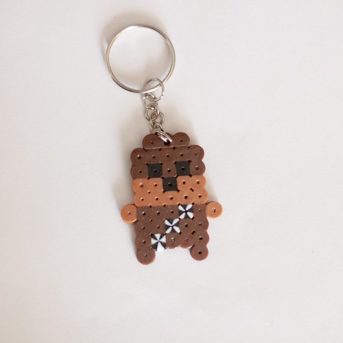 Handmade Perler Bead Keychains Brown Star Wars Chewbacca | eBay