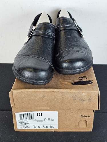 Clarks Cheyn Madi Slip On Loafers Womens 10M Black Leather Comfort ...