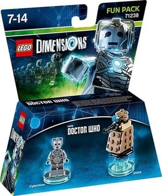 Lego Dimensions Doctor Who Cyberman & Dalek Fun Pack NFC Video Game Toy ...