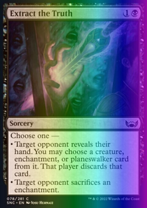 MTG Extract the Truth (78/547) Streets of New Capenna LP FOIL | eBay