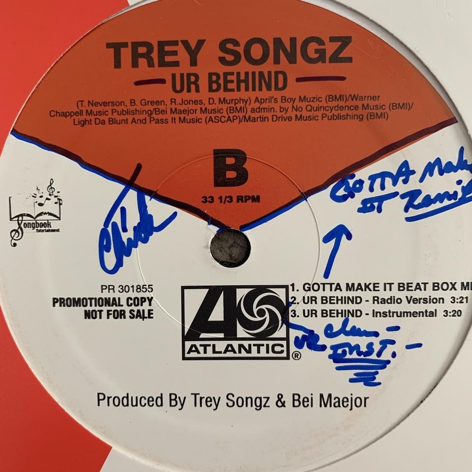 Trey Songz “Gotta Make It” Remix / “Ur Behind” 6 Version 12inch Vinyl ...